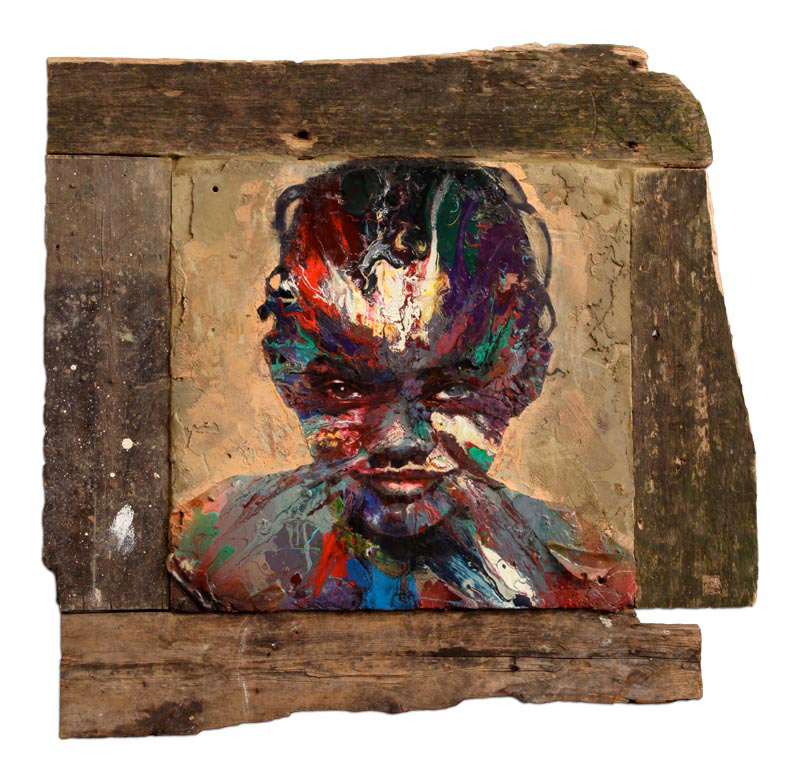 Artist Matt Small creates energetic and colorful paintings on various ...